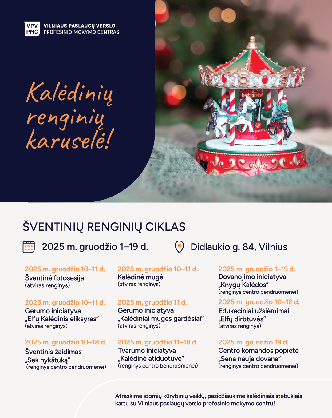 Kalėdinių renginių karuselė! – VPVPMC